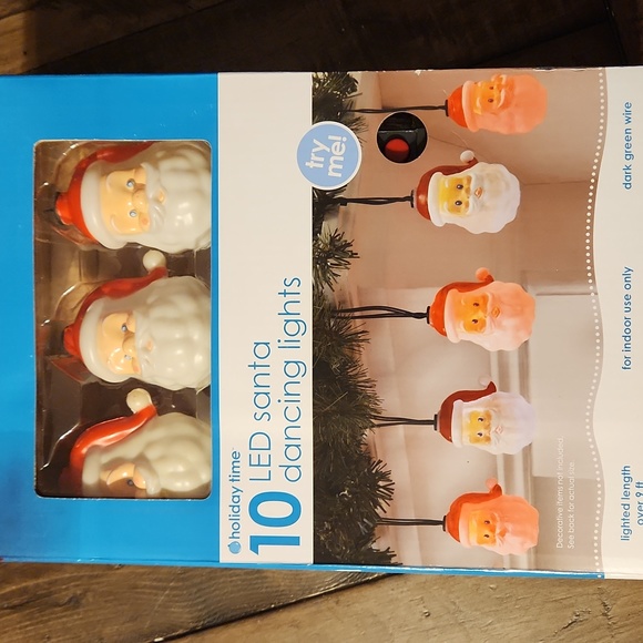 Holiday Time | Holiday | Holiday Time Led Santa Dancing Lights Red ...